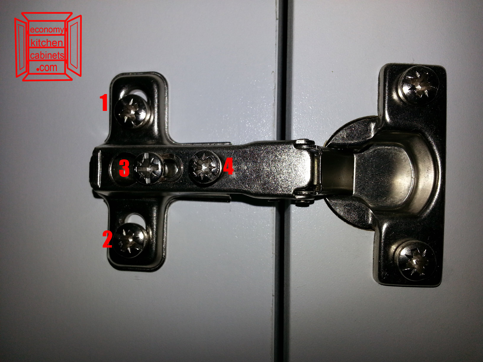 How to Adjust European Cabinet Door Hinges – Economy Kitchen Cabinets